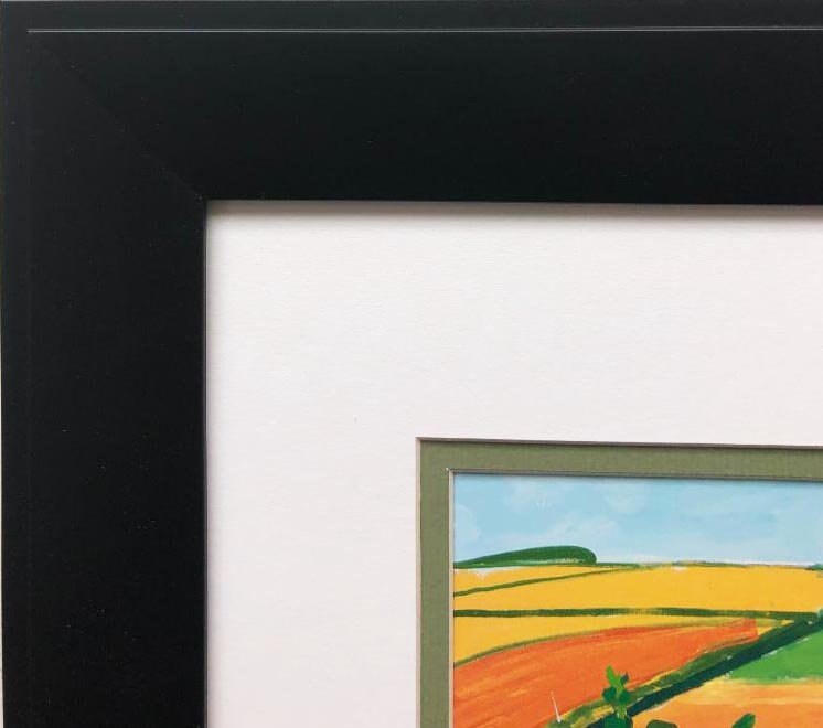 David Hockney "the Road to Thwing" Custom Framed Art - Book Folio ...