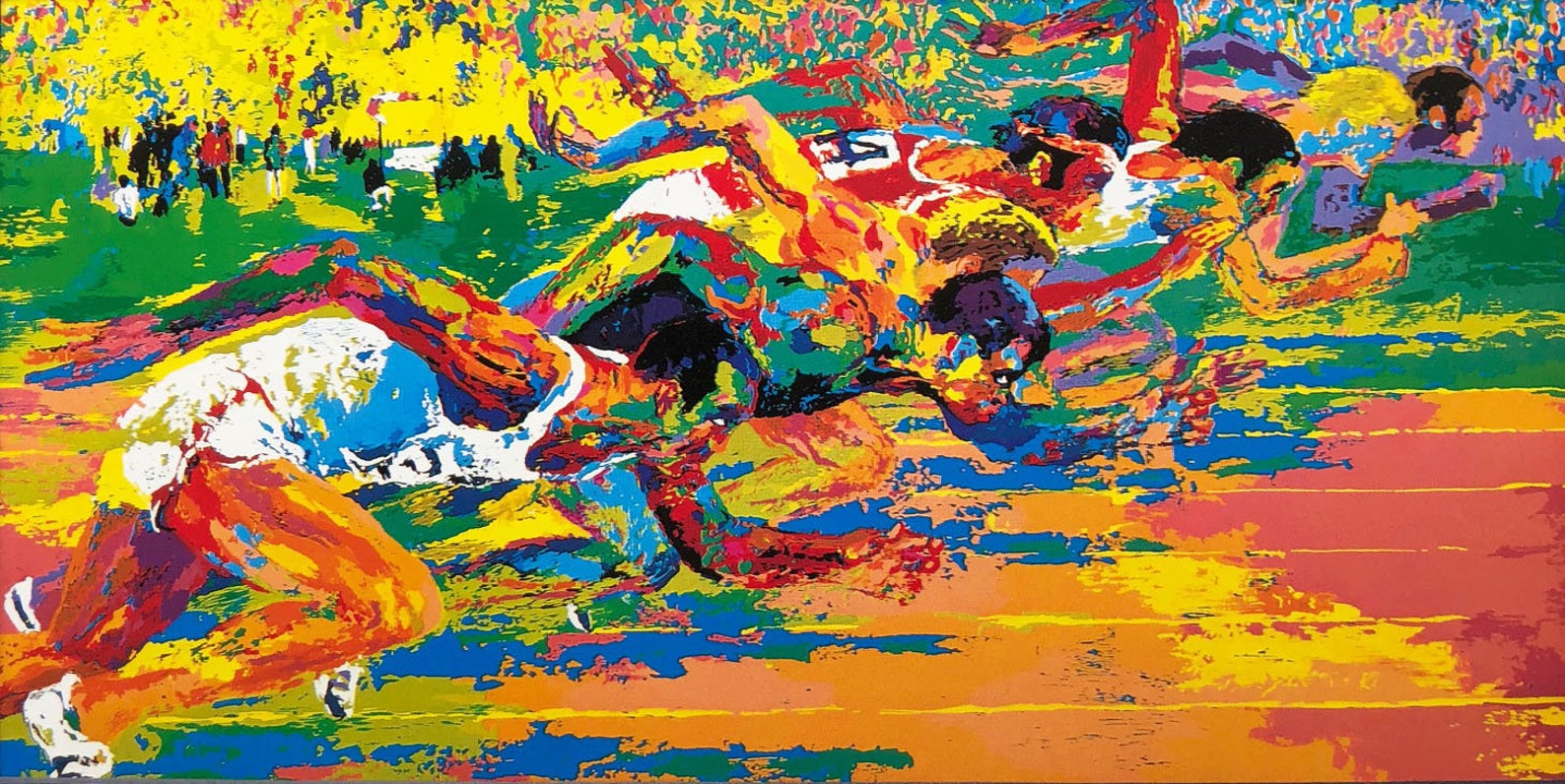 Leroy Neiman olympic Track '76 ' CUSTOM | Etsy