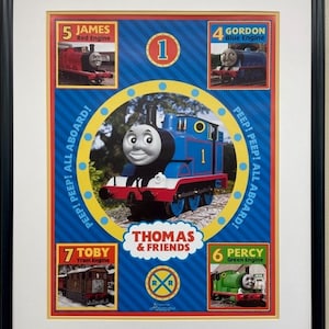 Thomas the Tank Engine "thomas & Friends" FRAMED Art Poster - Etsy