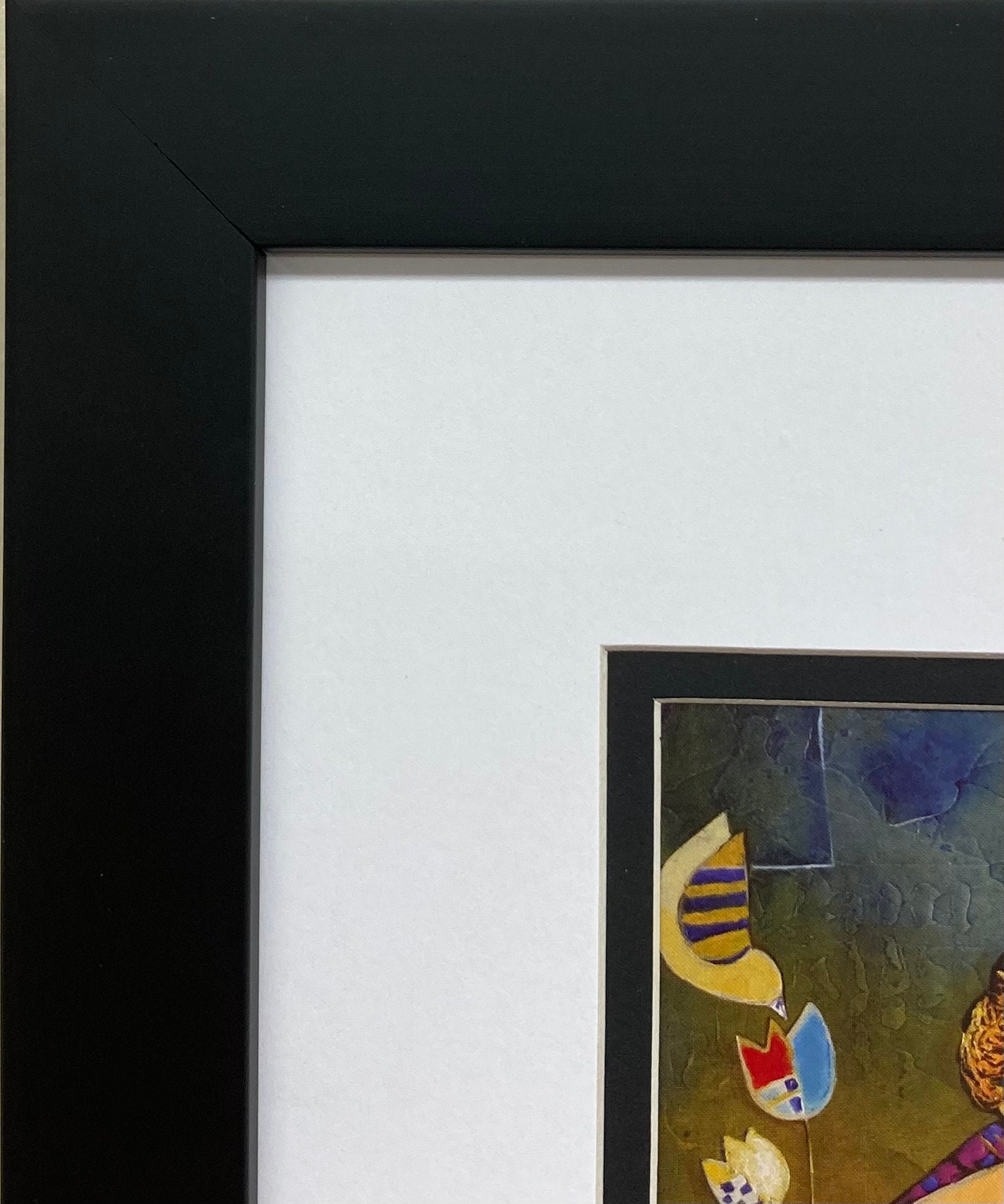 Dorit Levi "serenade for Two" Custom Framed Art Print Music Geometric ...