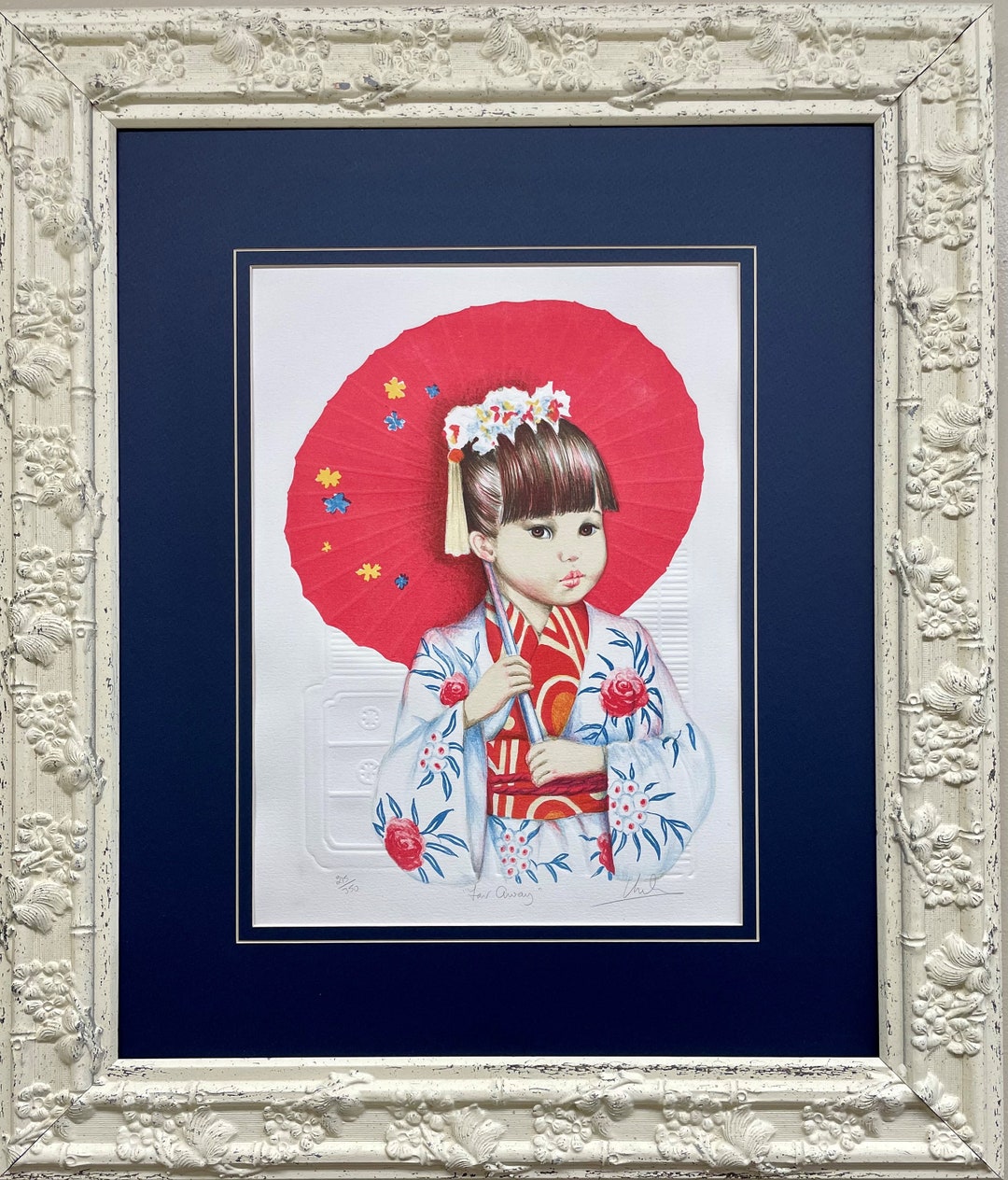 Mary Vickers "far Away" Hand Signed Limited Edition Litho W/ Intaglio ...