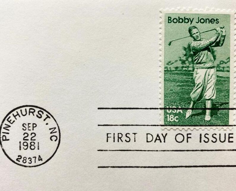 Norman Rockwell "bobby Jones" 1st Day Issue Cover Golf Stamp Art - Etsy