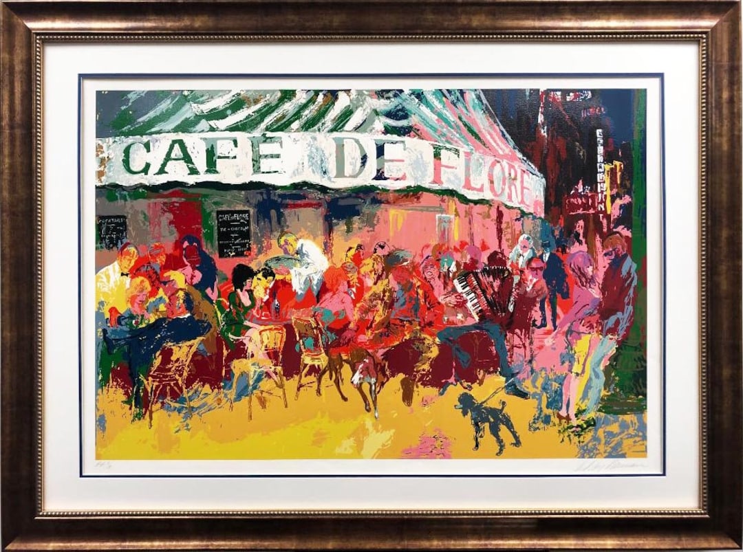 Leroy Neiman "cafe De Flore" Framed Hand Signed Serigraph - Etsy