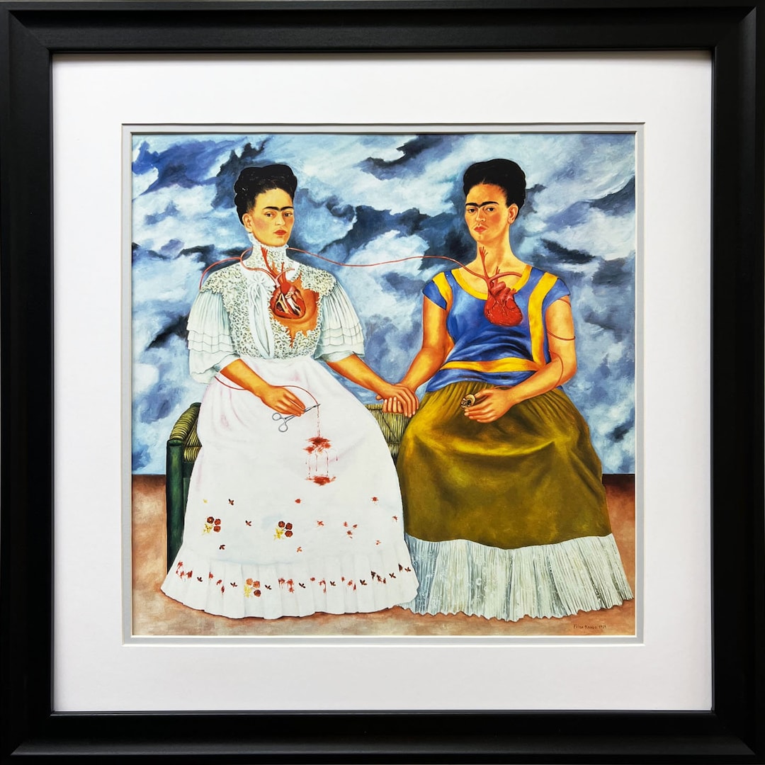 Frida Kahlo the Two Fridas NEWLY CUSTOM FRAMED - Etsy