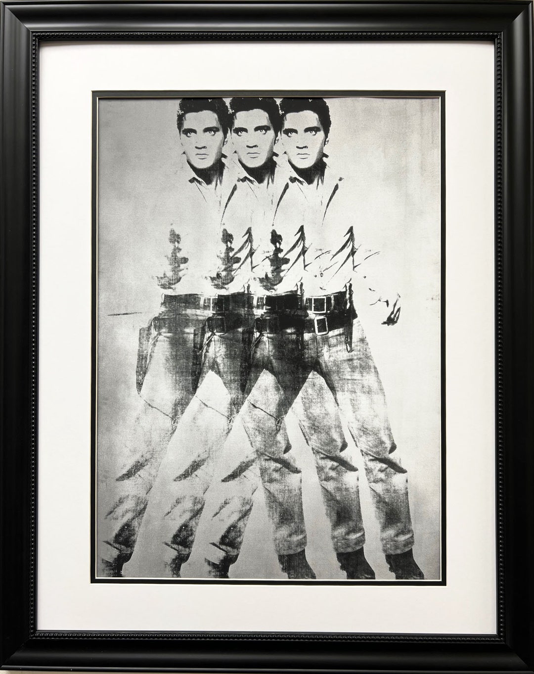 Andy Warhol triple Elvis large NEWLY CUSTOM - Etsy
