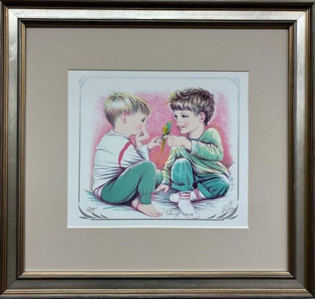 Mary Vickers "taking Care" Hand Signed Limited Edition Mixed Media ...