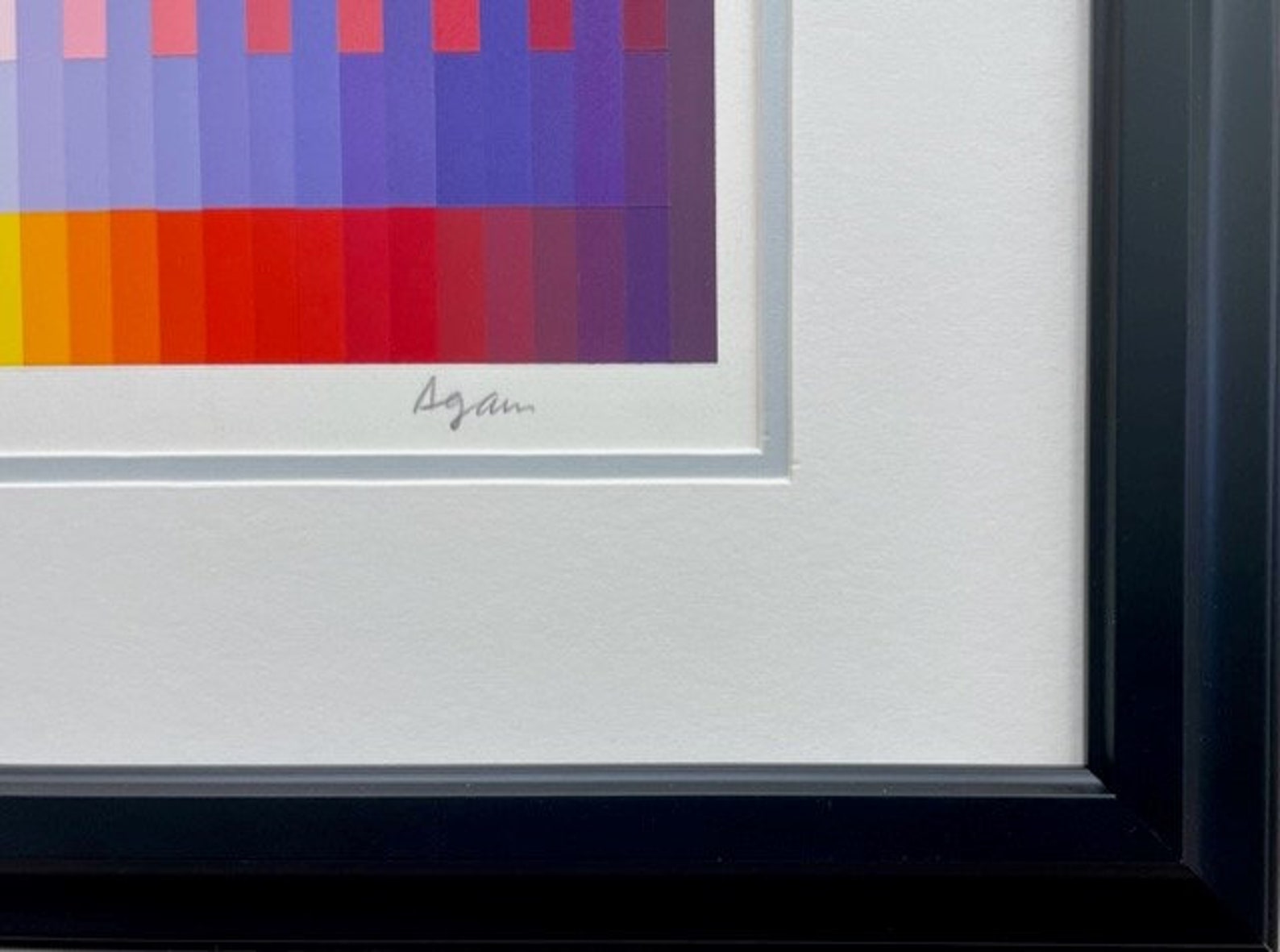 Yaacov Agam "magic Rainbow" Hand Signed Limited Edition Silkscreen ...