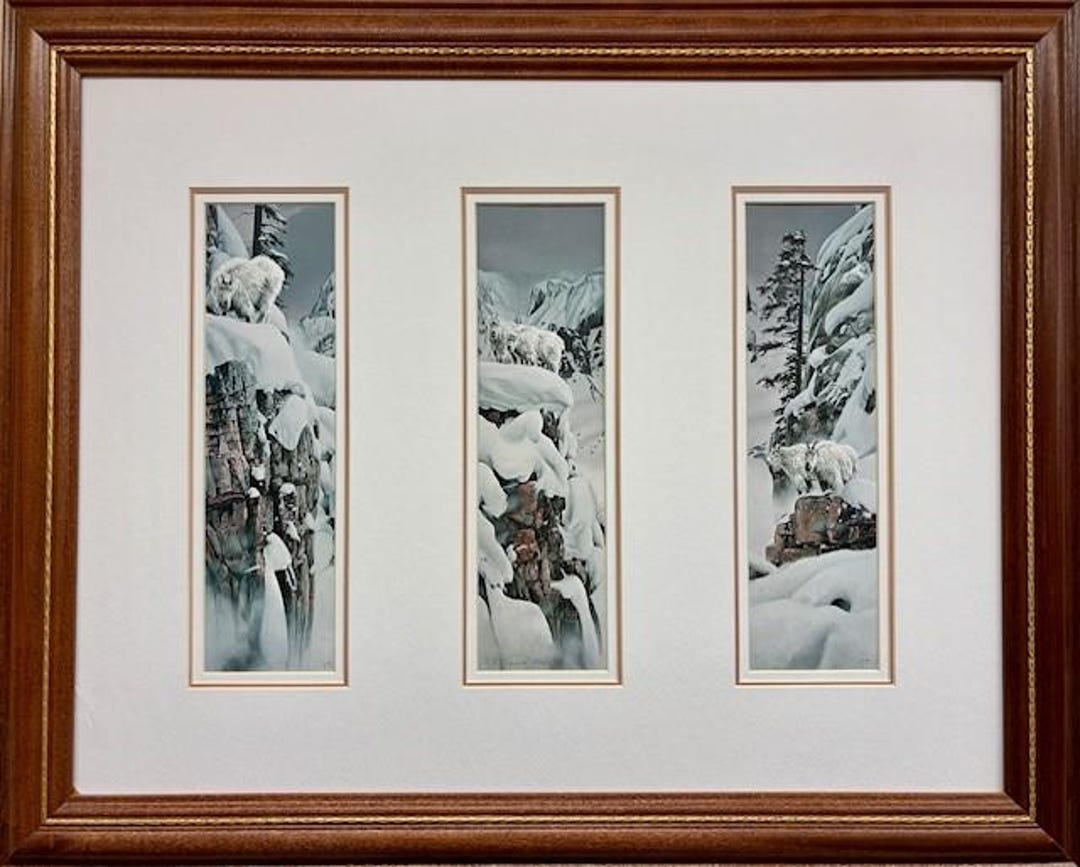 Rod Frederick "world of White" Triptych Signed Limited Edition Wildlife ...