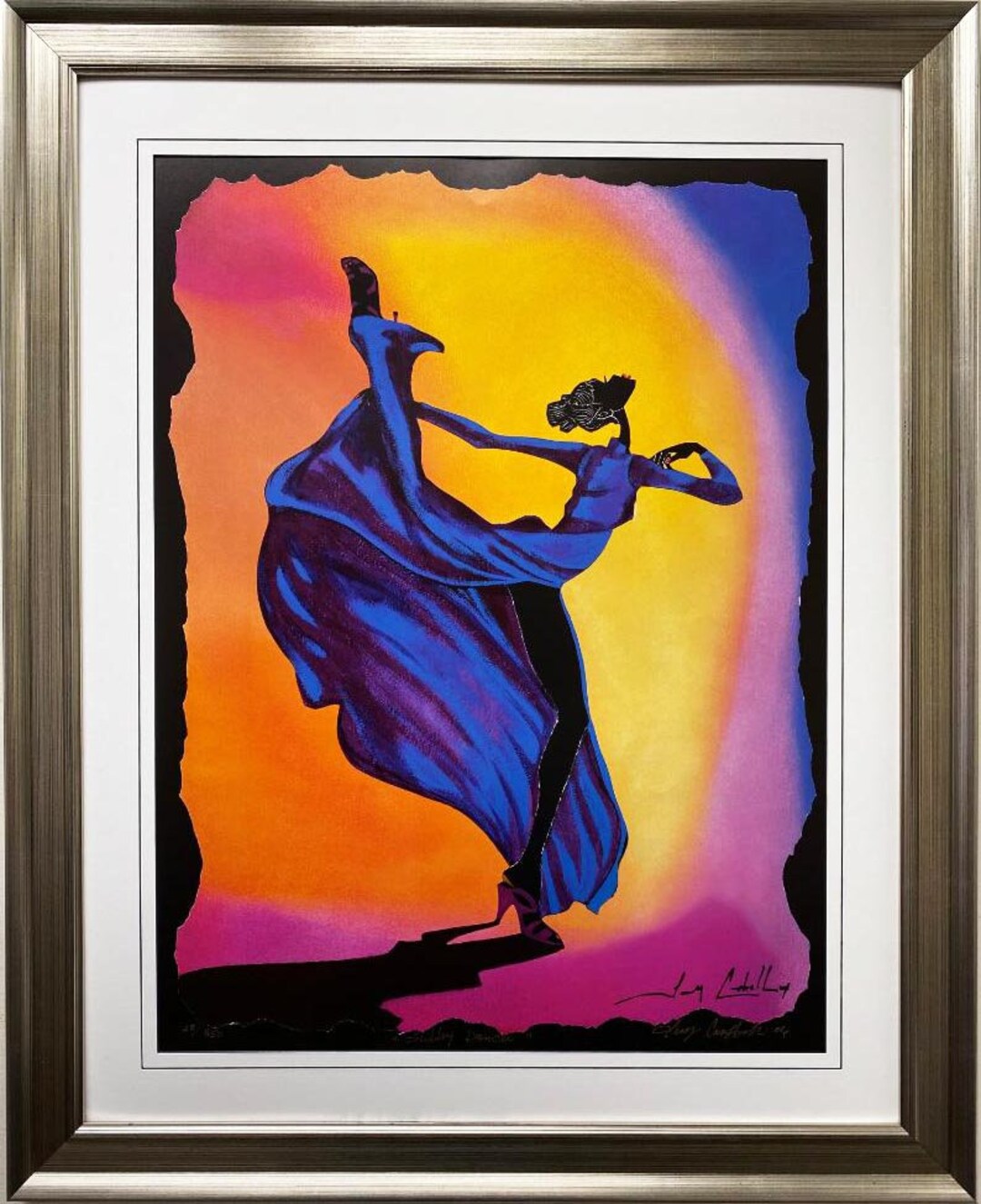Leroy Campbell "sultry Dancer" Hand Signed & # African American Gullah ...
