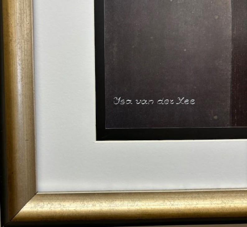 Isa Van Der Zee "harmony" Plate Signed Multimedia Framed Music Art New ...