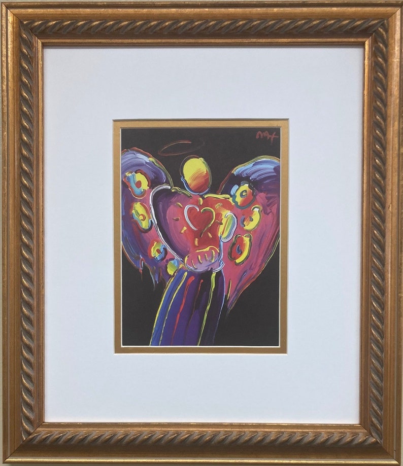 Peter Max angel With Heart sm NEWLY CUSTOM - Etsy