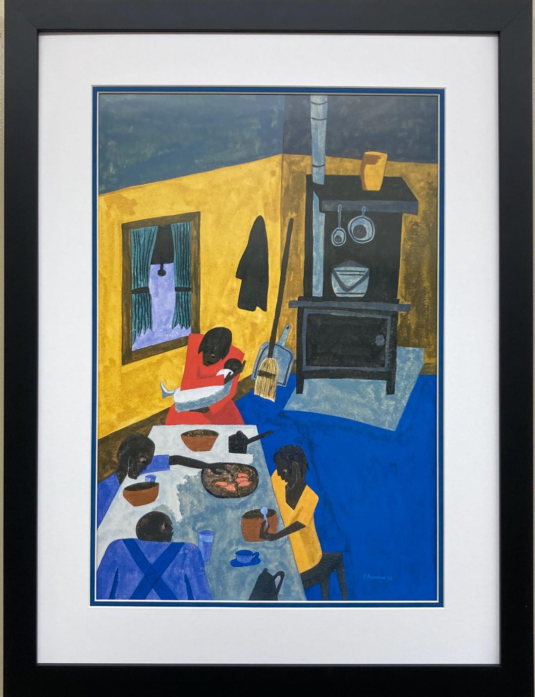Jacob Lawrence "this is a Family Living in Harlem" New Custom Framed ...