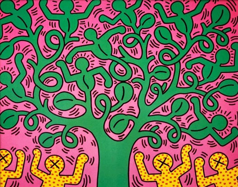 Keith Haring kh01 CUSTOM FRAMED Lithograph | Etsy