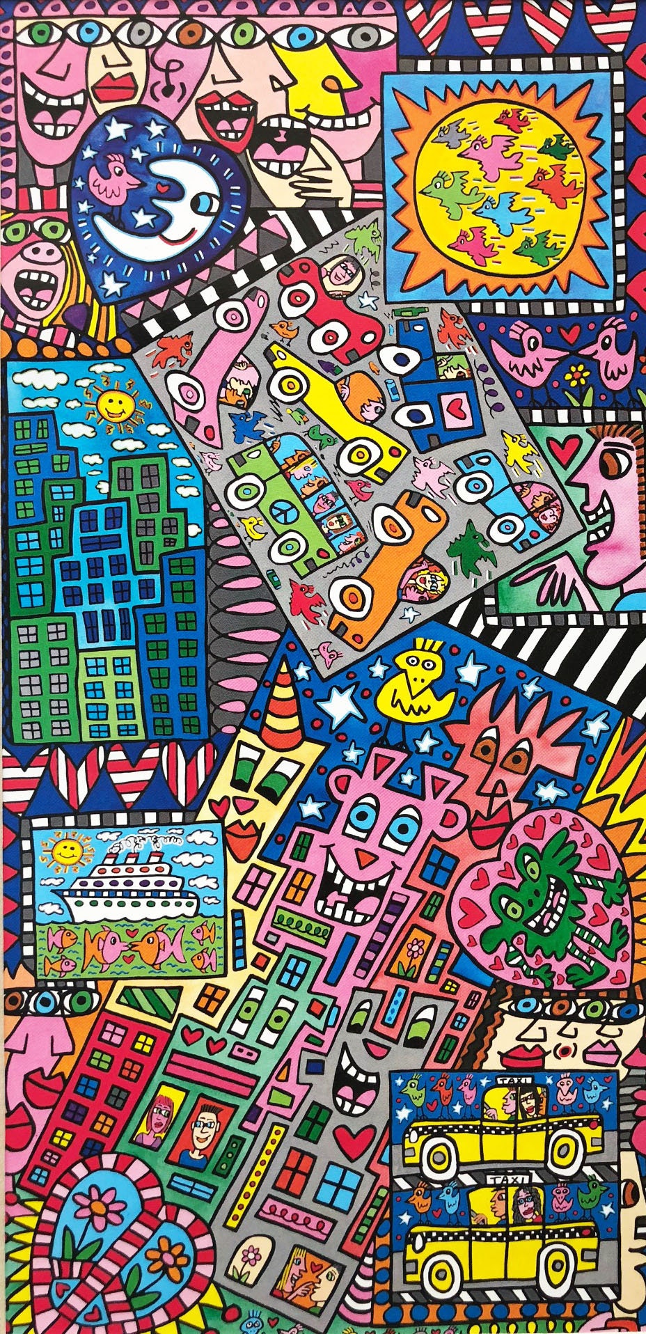 James Rizzi all the Pieces of the City CUSTOM | Etsy