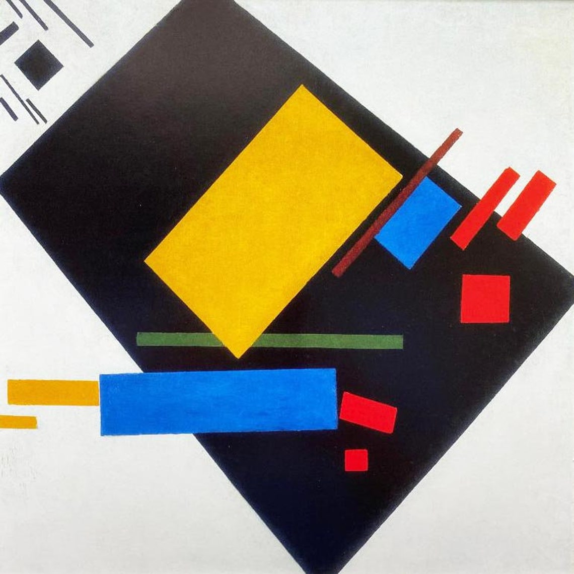 Kazimir Malevich "suprematist Painting" 1915 Framed Art Print - Etsy