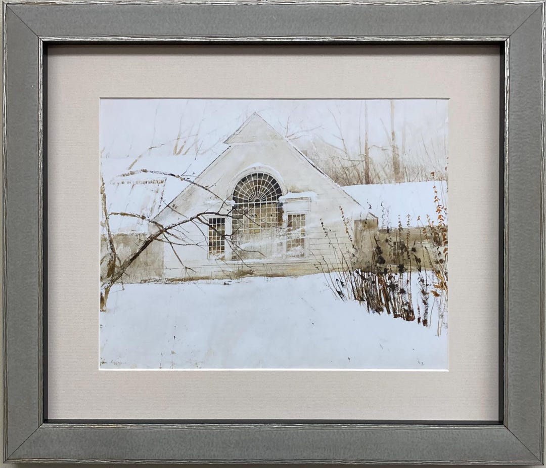 Andrew Wyeth "north Light '84" CUSTOM FRAMED Art Americana Rural Farm ...