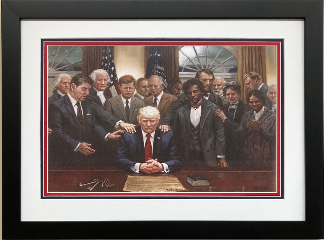 Jon Mcnaughton "legacy of Hope" Newly Custom Framed Art Trump, Reagan ...