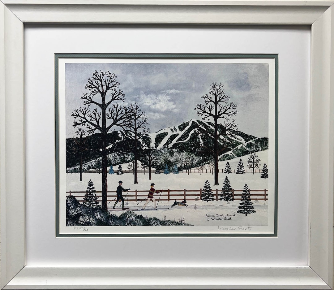 Jane Wooster Scott "alpine Constitutional" CUSTOM FRAMED Lithograph ...