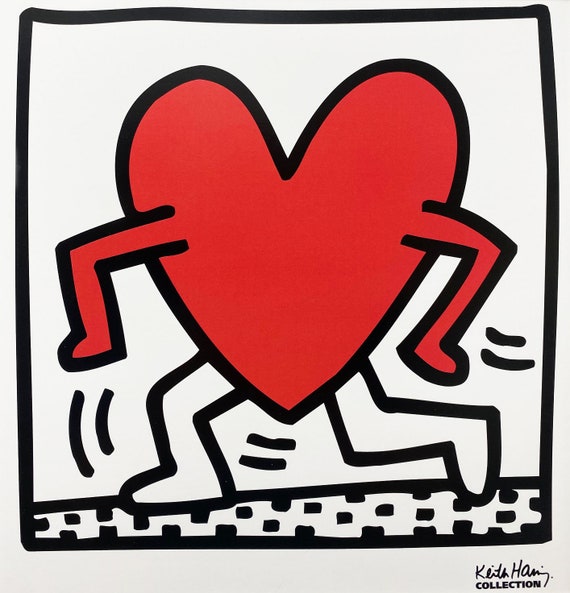 Keith Haring Bat Heart