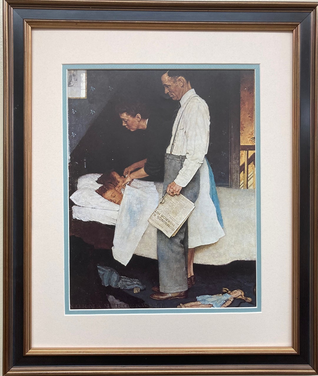 Norman Rockwell "freedom From Fear 1943 " CUSTOM FRAMED Art Print ...