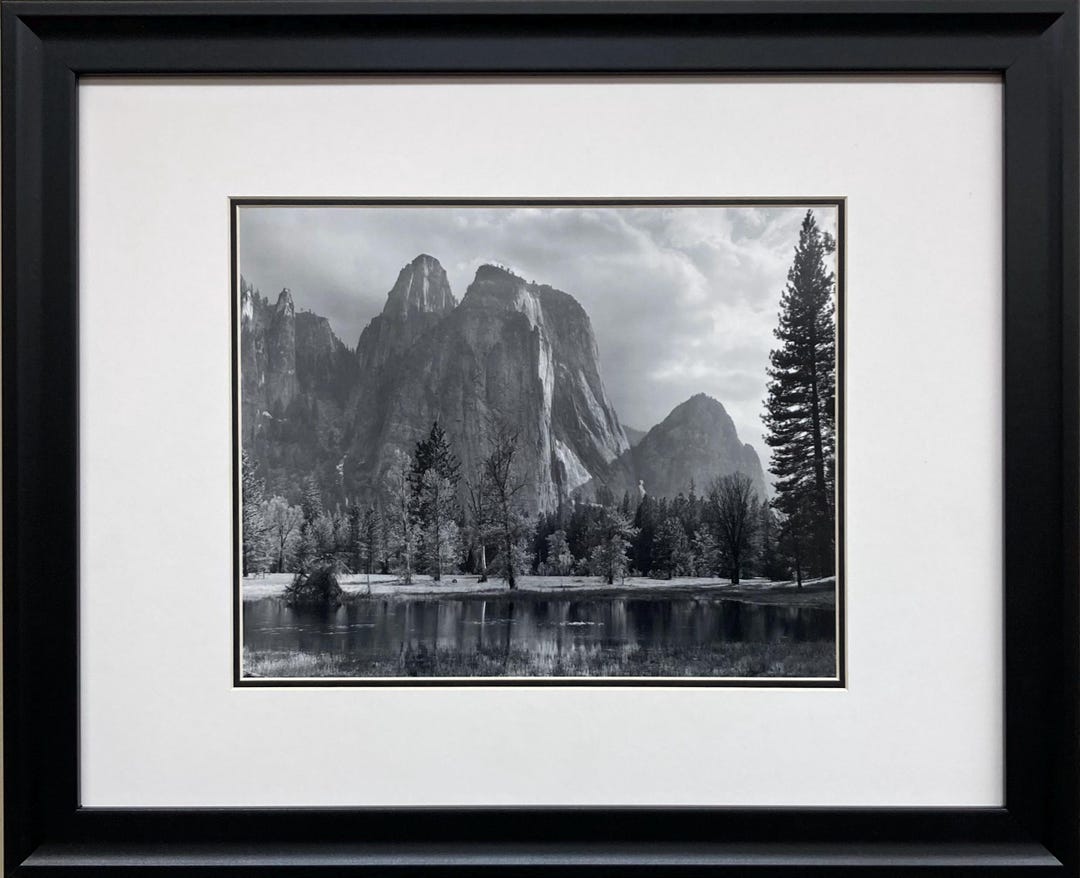 Ansel Adams "cathedral Rocks" NEWLY CUSTOM FRAMED Lithograph Art Print ...