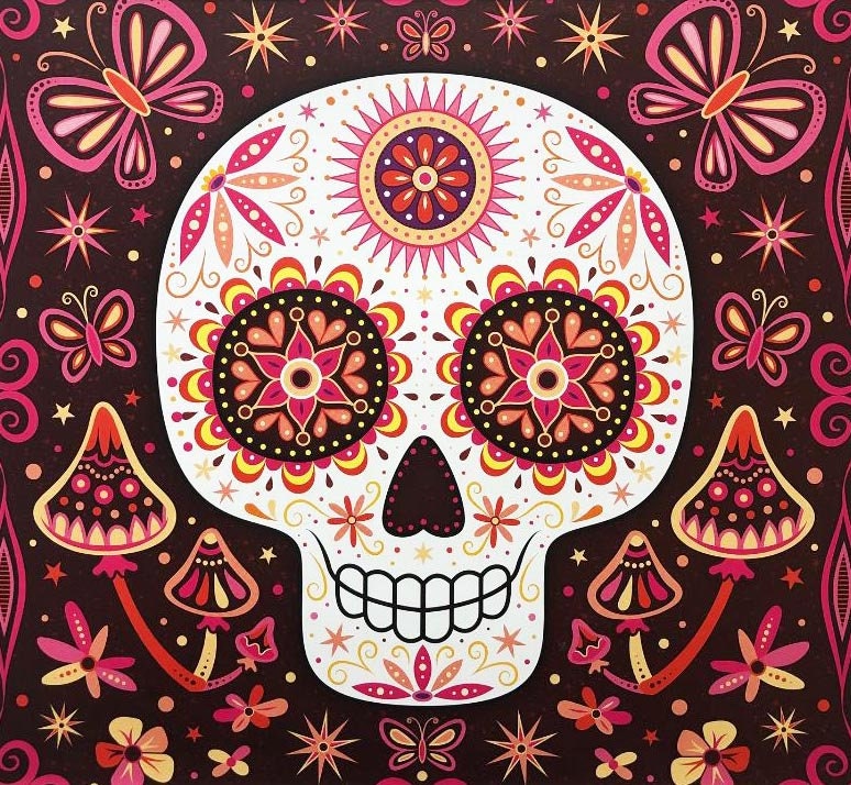 Thaneeya Mcardle "sage" Sugar Skull FRAMED Art - Etsy