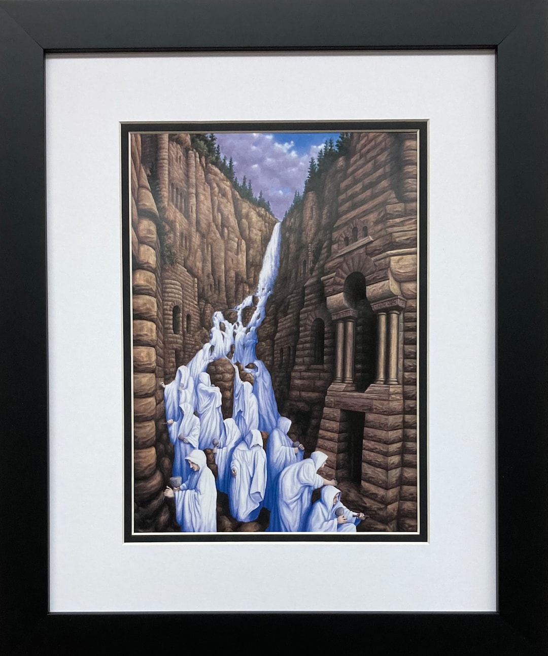 Rob Gonsalves " Carved in Stone " Newly Custom Framed Art Print Magic Realism - Etsy