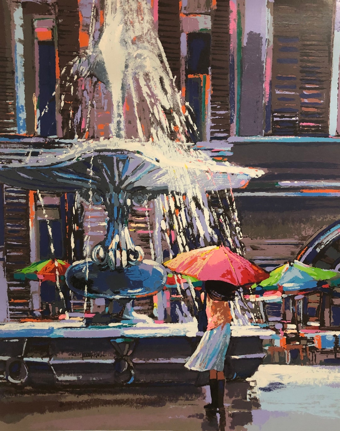 James Groody "fountain De Trevi" Rare Art Printers Proof Serigraph - Etsy