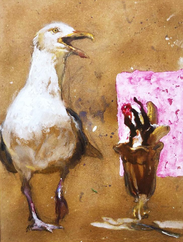 Jamie Wyeth banana Split CUSTOM FRAMED Art - Etsy