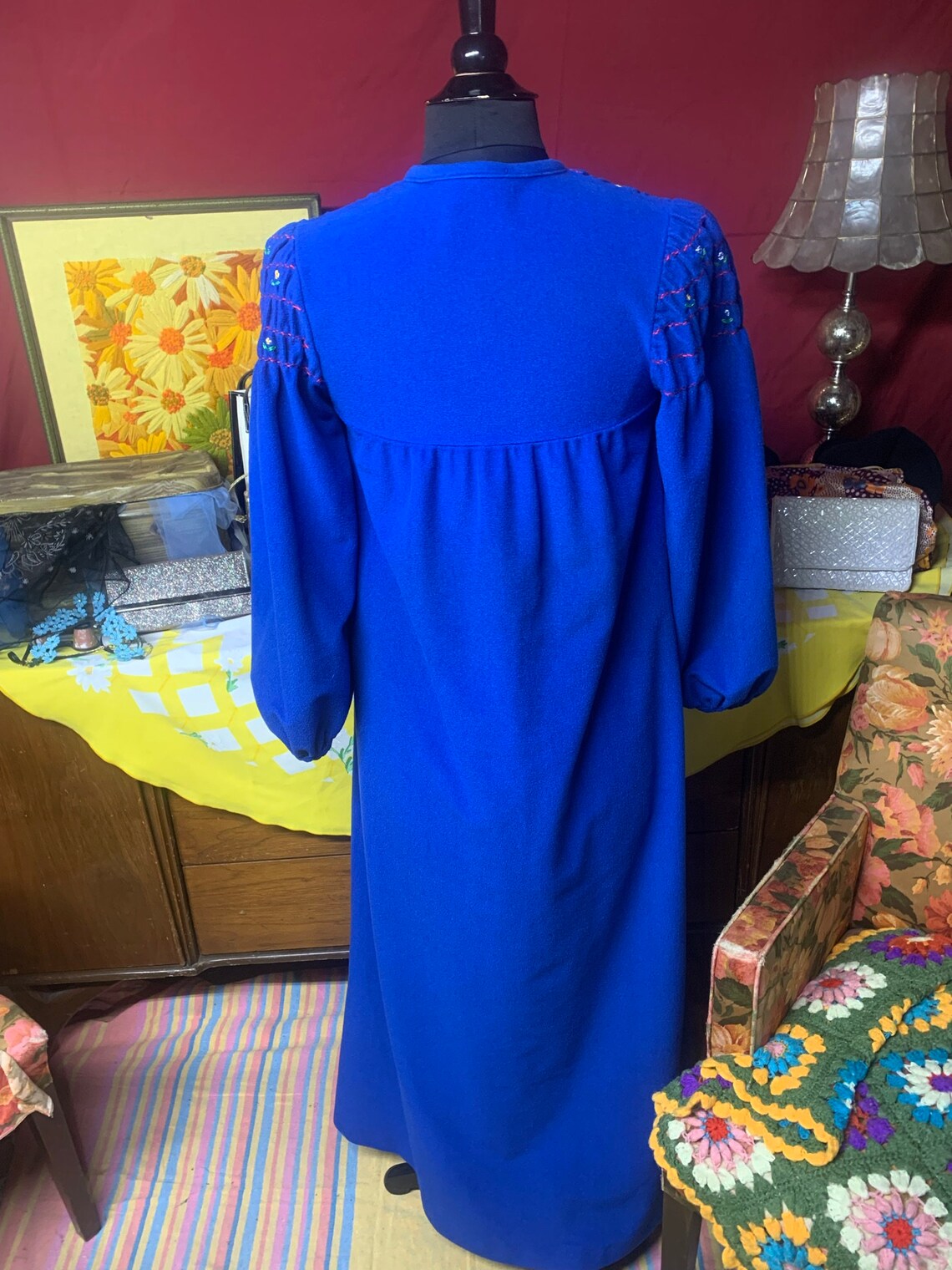 Cindy Brady Blue Plus Size Vintage Dress Housecoat XL - Etsy UK