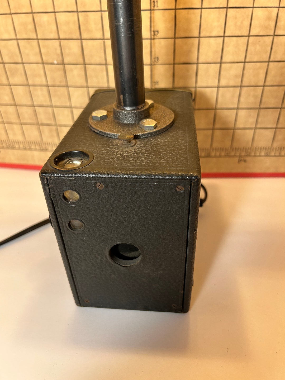 Upcycled Antique Box Camera Lamp With Stash Box - Etsy