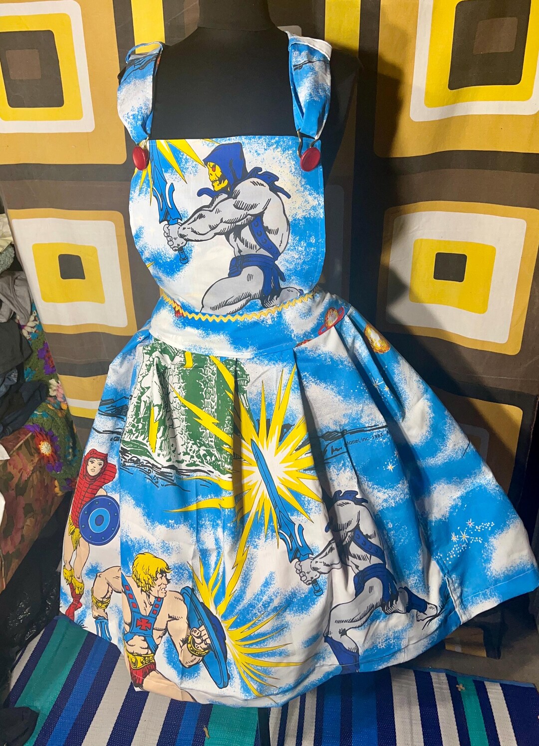 Plus Size He-man Pinafore Dress, Hand Made 3X - Etsy