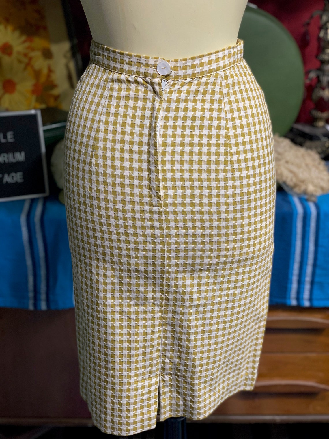 Ardee Sportswear California, Houndstooth Wiggle Skirt, Sz. XXS - Etsy