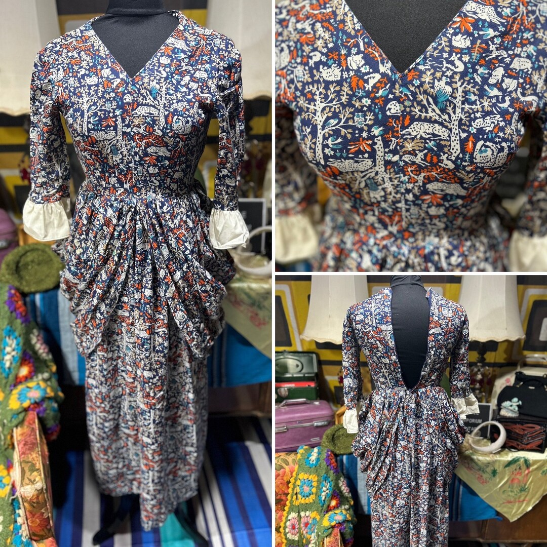 Colonial Critter Cutie, Handmade Kitschy Dress Sz. XS - Etsy