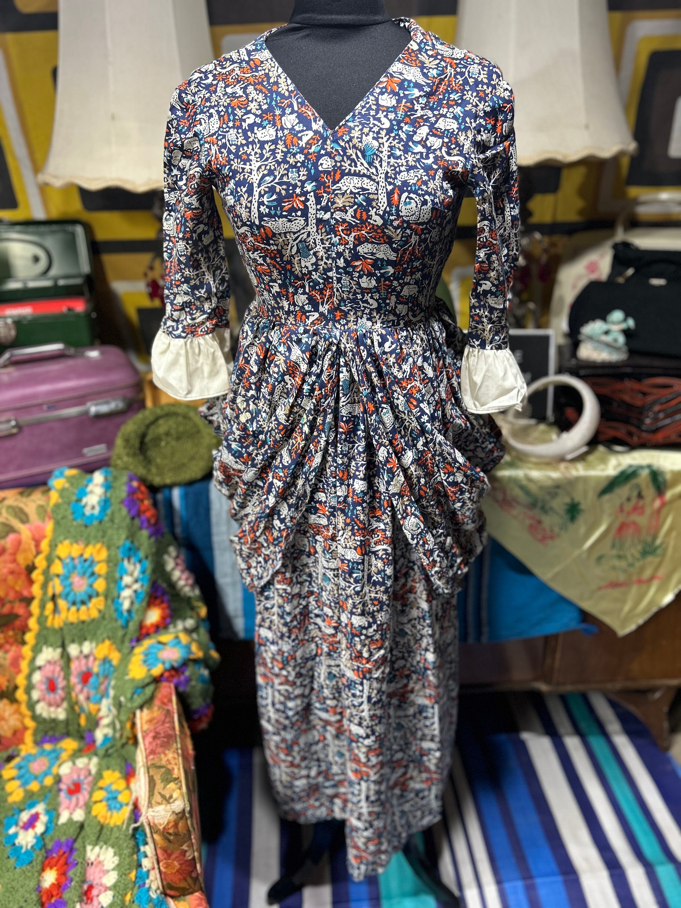Colonial Critter Cutie, Handmade Kitschy Dress Sz. XS - Etsy