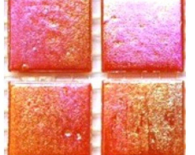 3/4 Fire Agate Iridescent Mosaic Glass Tiles 25 // Mosaic Tiles ...