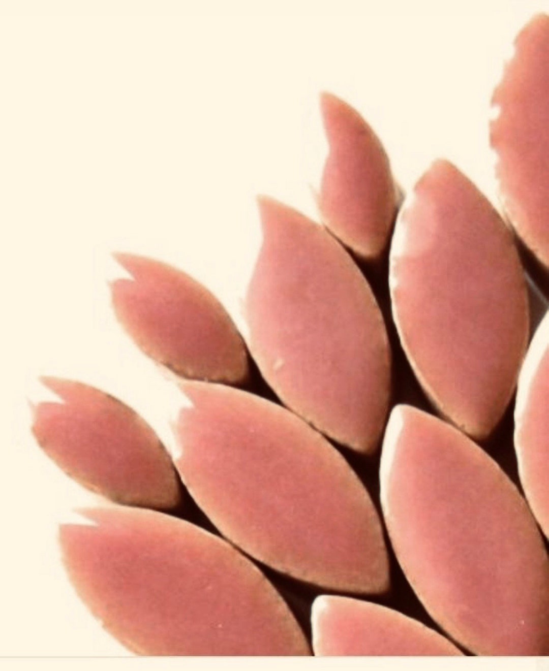 Dusty Rose Ceramic Petal Mix (35-40 Count)//pink Petals//mosaic Tiles ...
