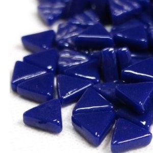 MINI 10mm Royal Blue Glass Triangles 50g (85pc)//glass Triangles ...