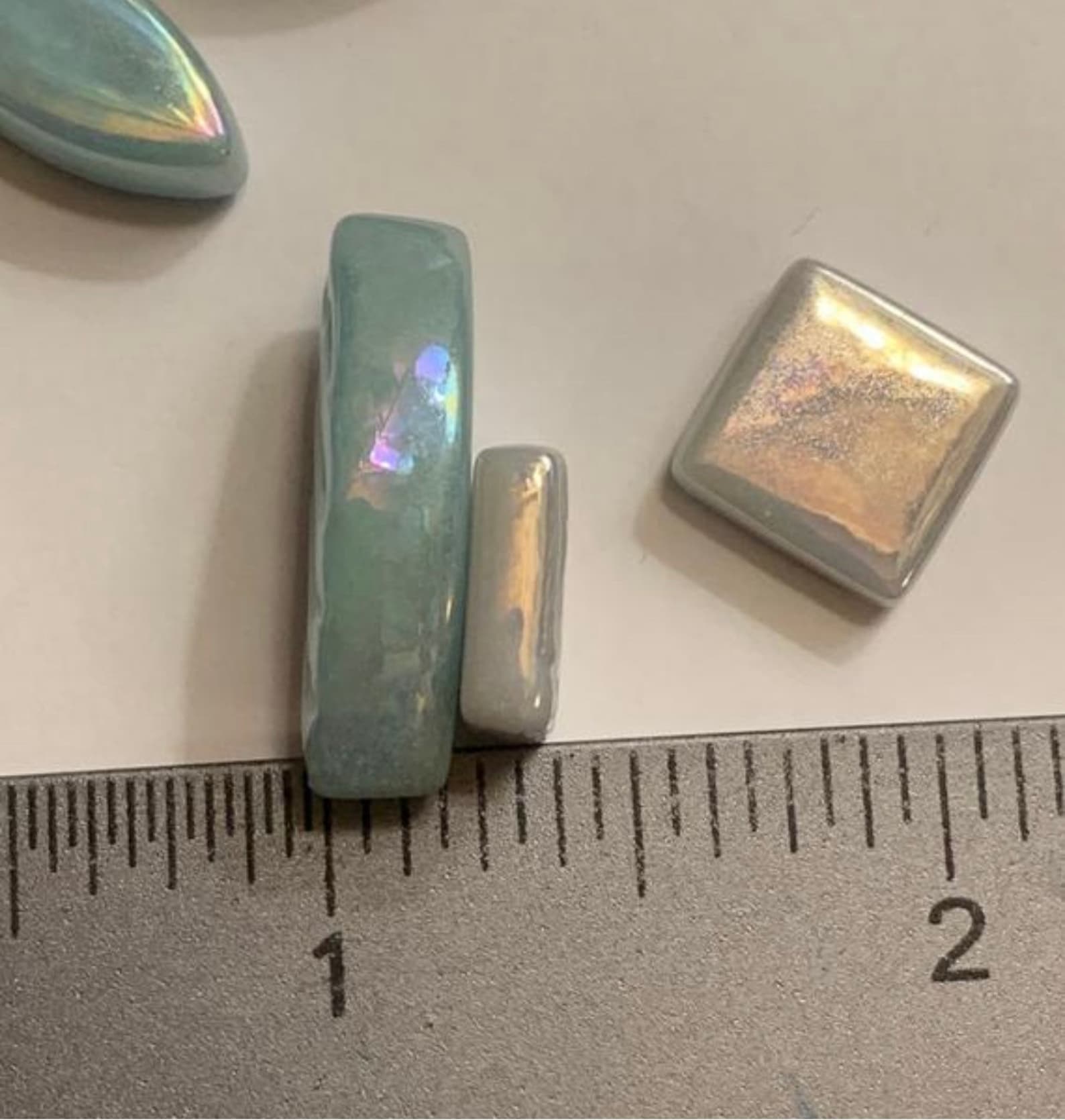 Mosaic Tiles/watermelon Iridescent Glass Petal Mix - Etsy