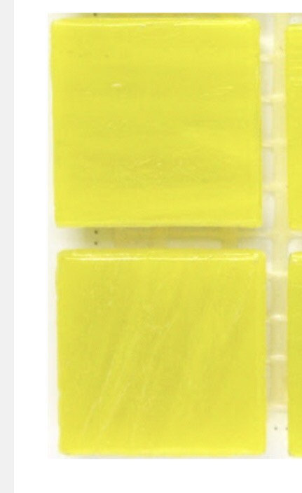 3/4 Zesty Yellow Mosaic Glass Tile 25 // Mosaic Tiles | Etsy