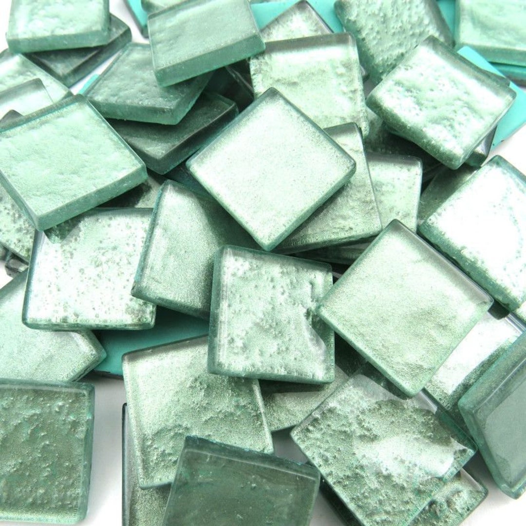 Mosaic Tiles/20mm Gooseberry Glass Tiles 20pc/ Mosaic Glass Tiles ...