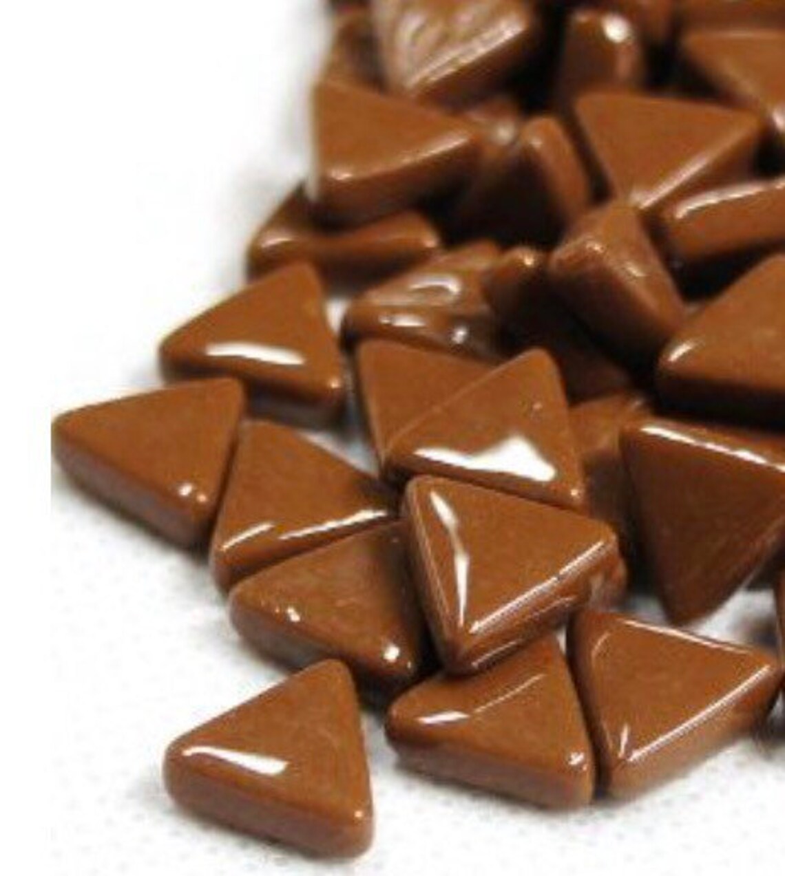 MINI 10mm Coffee Brown Glass Triangles 50g 85pc//glass - Etsy