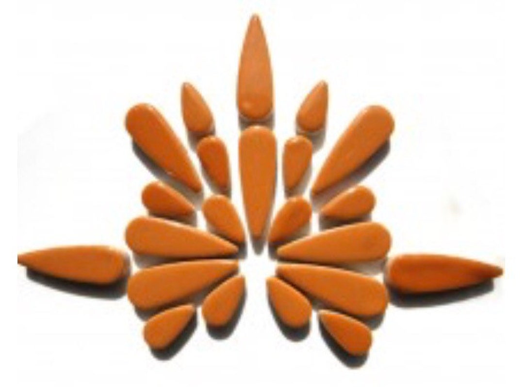 50g Warm Sand Ceramic Teardrop (1" & 1/2")mix (+\-30 Count)//ceramic ...