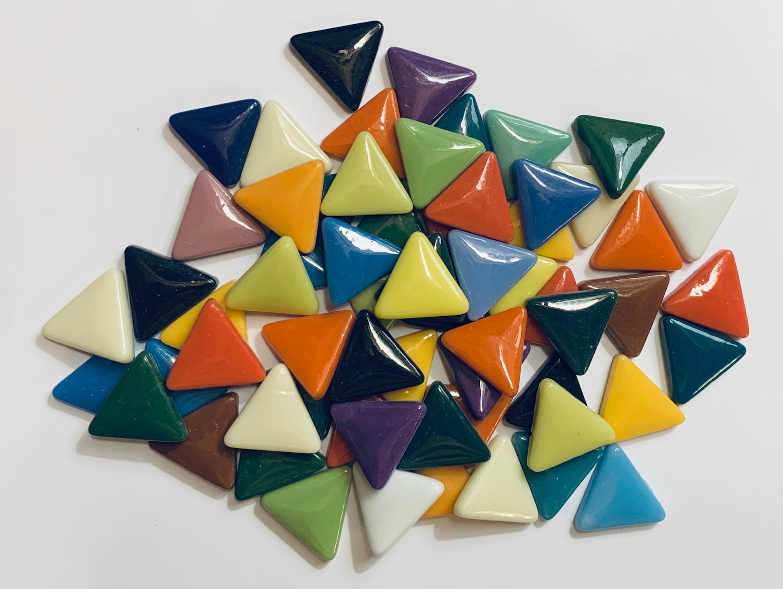 Mosaic Tile/ 20mm Glass Triangle Party Mix//3/4/1/4 - Etsy