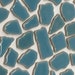 Azure Blue Glazed Ceramic Jigsaw Tiles//mosaic Tiles//mosaic - Etsy
