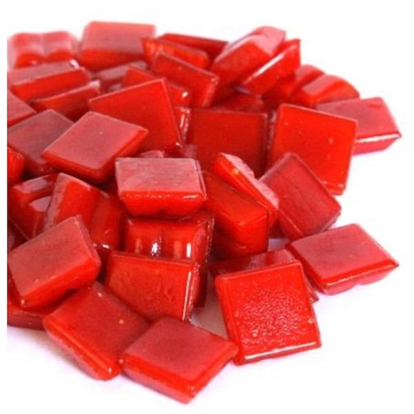 Red Glass Tiles - Etsy