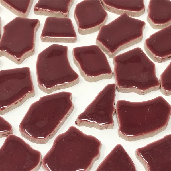 Burgundy Mosaic Tiles - Etsy