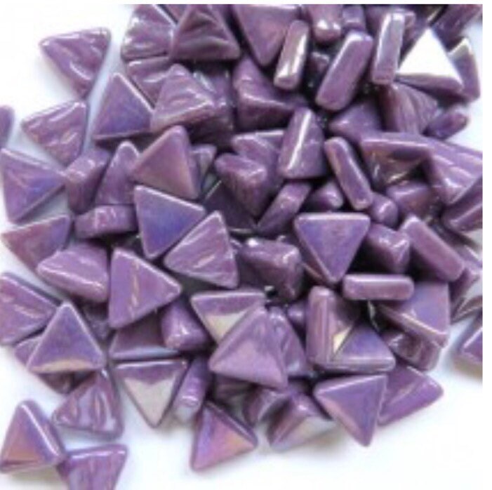 MINI 10mm Iridized Bright Purple Glass Triangles 50g - Etsy
