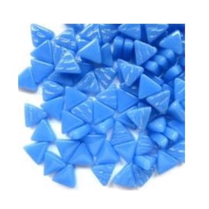 MINI 10mm True Blue Glass Triangles 50g (85pc)//glass Triangles//mosaic ...