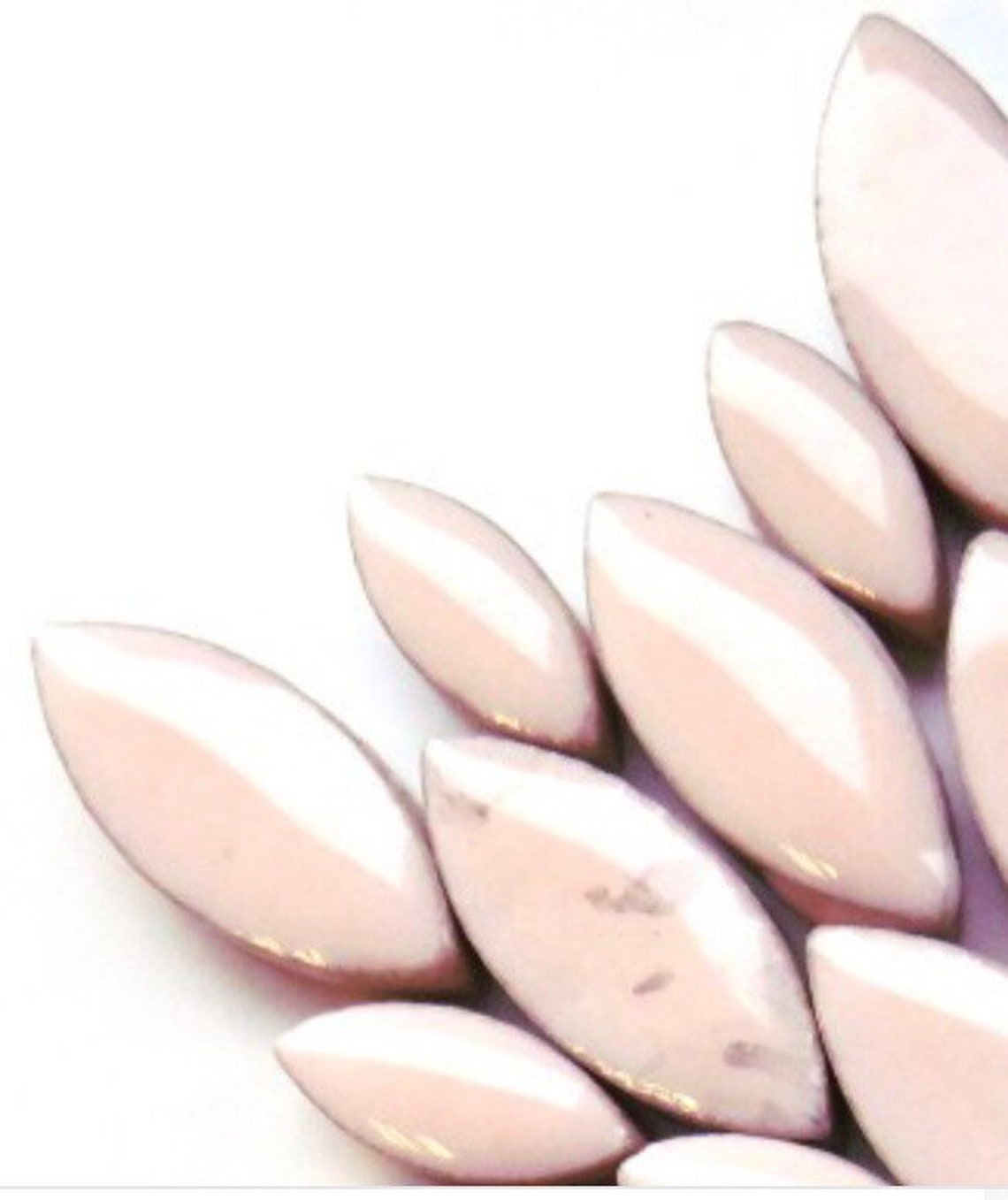 Mosaic Tiles/ Powder Pink Ceramic Petal Mix (35-40 Count)//pink Petals ...
